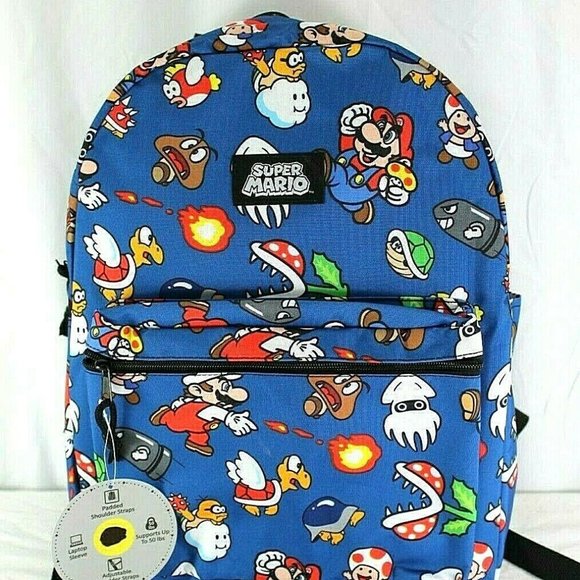 Nintendo | Other | Super Mario Backpack Blue | Poshmark